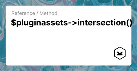 Pluginassets Intersection Kirby Cms