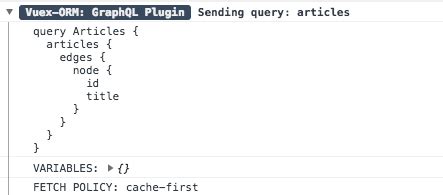 Saving Data Into Vuex Coming From Django Graphene Backend Issue 43