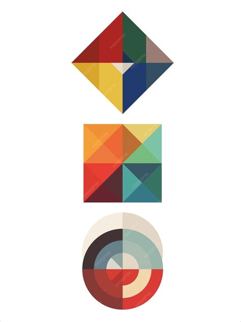 Premium Vector Minimalist Abstract Geometric Shapes