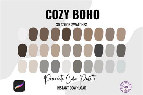 procreate color palette caffeine dreams graphic by creative designs joy