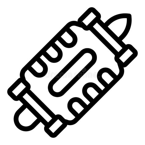 Deck Design Icon Outline Vector Activity Skate Stock Vector