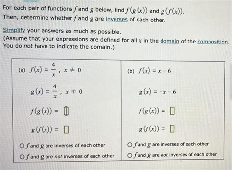 Solved The One To One Function G Is Defined Below