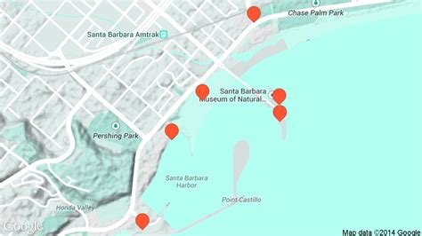 Santa Barbara Tourist Attractions Map