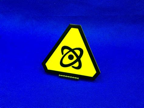 Warning Sign Atomic 3d Model By Kosteklvp On Thangs
