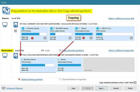 Macriumunable To Drag Drop Partitions To Target Drive Windows 10