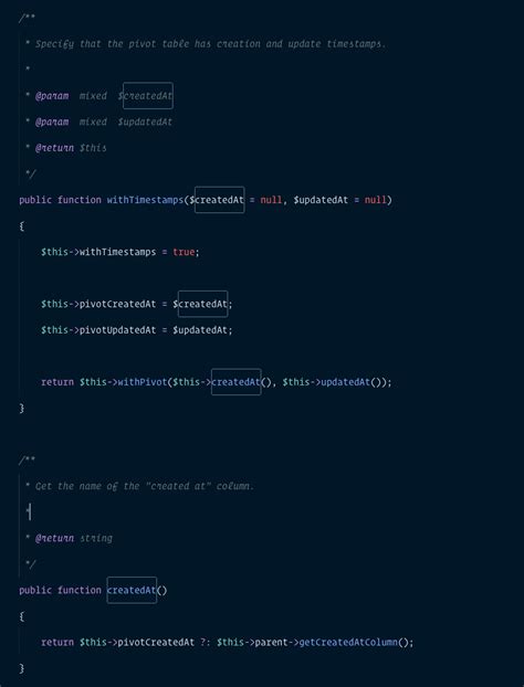 Belongstomany Relation Does Not Use Pivot Tables Timestamps · Issue 39727 · Laravelframework