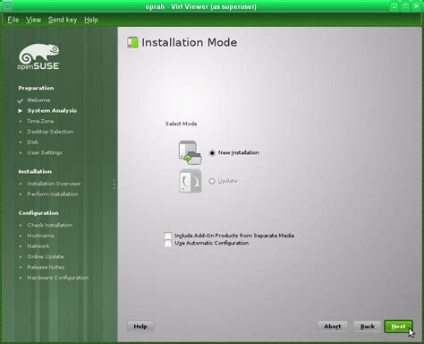OpenSUSE Vm Installation Guide