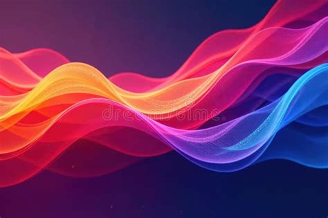 Abstract Wavy Lines Vibrant Colors Dynamic Flow Vibrant Trend Sophisticated Stock