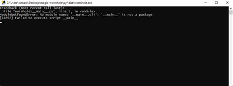 Use Pyinstaller To Make Exe Version Of Windows Issue Magic Wormhole Magic Wormhole GitHub