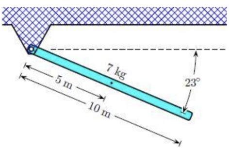 What Is The Angular Acceleration Of The Rod Immediately After It Is