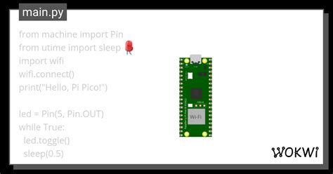 Blink With MicroPython Copy Wokwi ESP32 STM32 Arduino Simulator