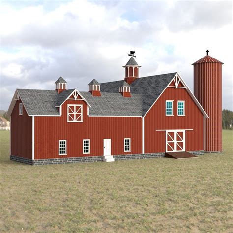 Barn Fbx Format 3d Model Cgtrader