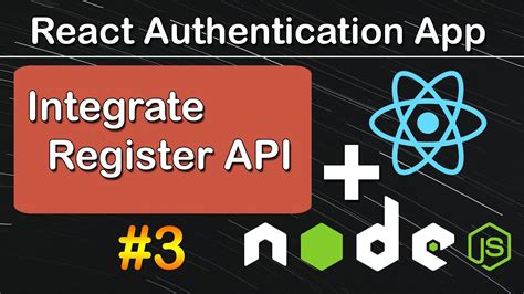 how to integrate register api in react js auth app react authentication app 3 youtube