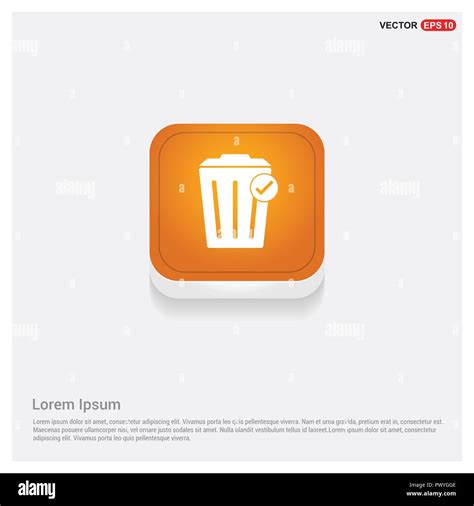 Delete Icon Orange Abstract Web Button Free Vector Icon Stock Vector Image Art Alamy