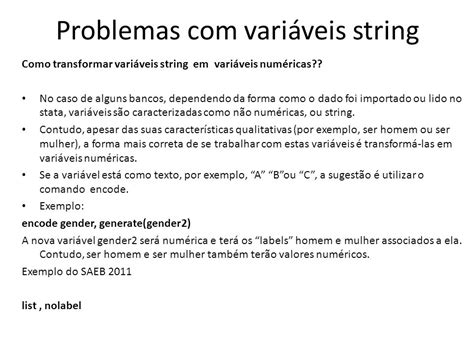 Introdução Ao Stata 18 De Abril De Ppt Carregar