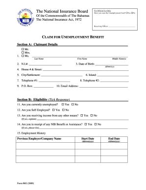 2017 2025 BS NIB Form B82 Fill Online Printable Fillable Blank PdfFiller