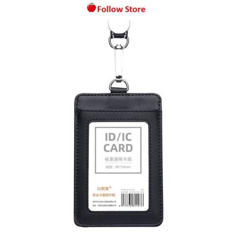 Fashion Acecard Holder For Men New Genuine Leather Business Work Card Holder Fashion Id Badge
