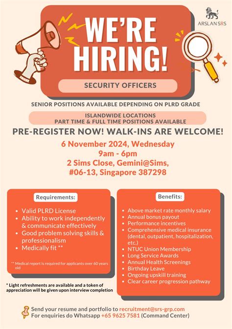 Security Singapore Hiring Parttime Fulltime Jobsg Security And Risk Solutions Pte Ltd