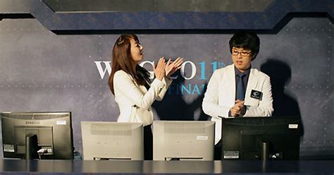 [e앵글]wcg 워3의 여신 정소림 캐스터의 열정적인 중계