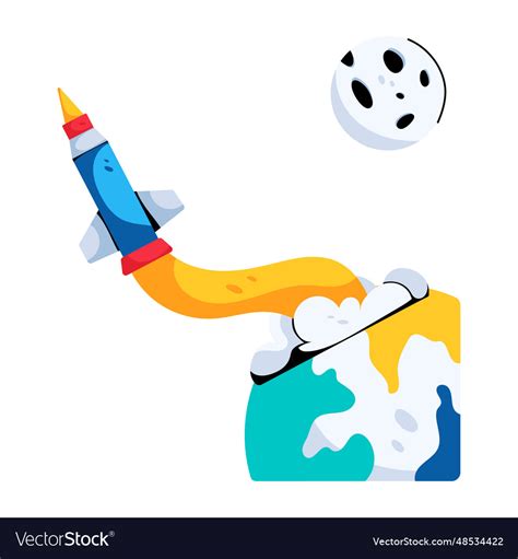 Missile Launch Royalty Free Vector Image Vectorstock