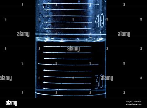 Chemistry Reading A Meniscus Stock Photo Alamy