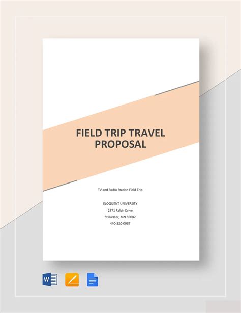 Field Trip Proposal Template Free 11 Field Trip Proposal Form