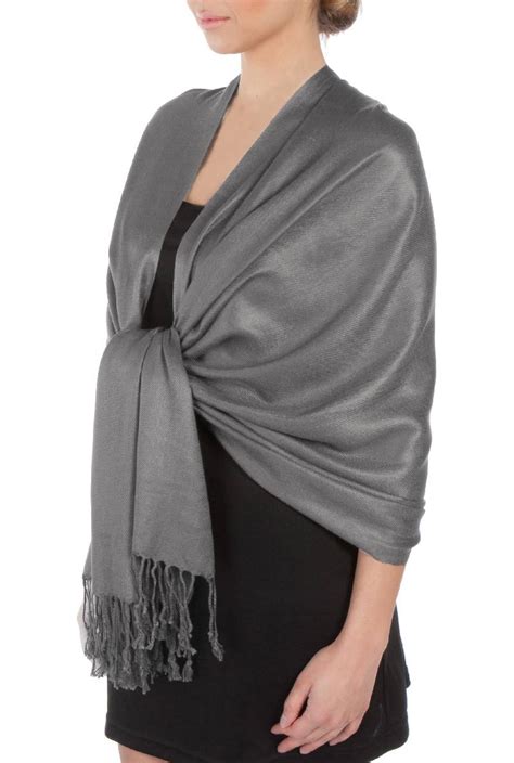 Womens Soft Silky Pashmina Shawls Wraps Scarf Stole