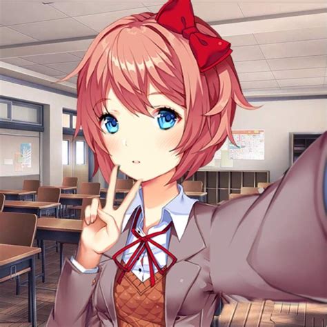 Ddlc Characters Selfie 44 Edebiyat Anime
