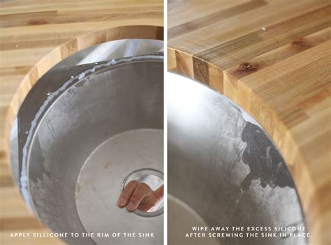 Installing Butcher Block Counters With An Undermount Sink Butcher Block Diy Butcher Block