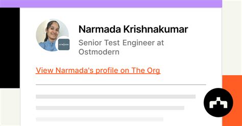 Narmada Krishnakumar Senior Test Engineer At Ostmodern The Org