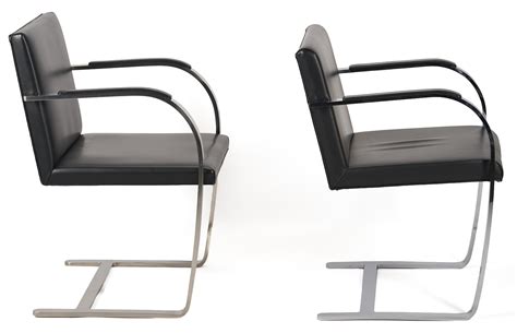 Lot 753 Pair Of Knoll Mid Century Brno Flat Bar Chairs Case Auctions