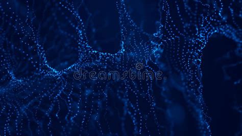 Wave 3d Big Data Visualization Data Technology Background Abstract