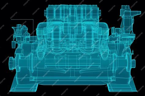 Premium Ai Image Motor Visualization Digital Neural Network Ai Generated
