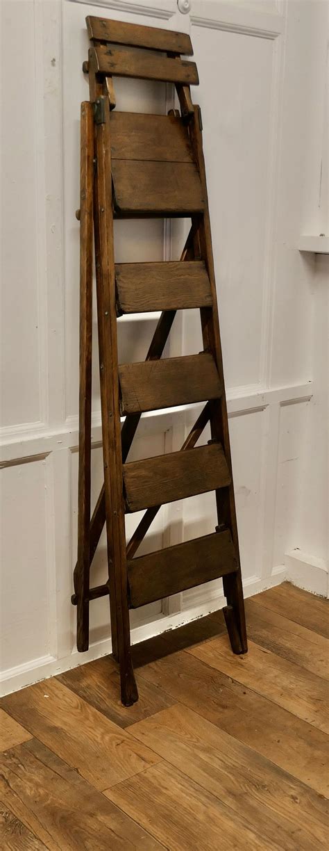 6ft Very Tall 19th Century Decorators Ladder This Is A Pretty Big Piece