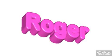 Roger Name Animated  Logo Designs