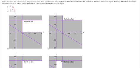 Solved Shown In Class Or In Videos Where The Solution Set Is Chegg