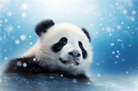 Premium Ai Image Panda Background With Empty Space For Text