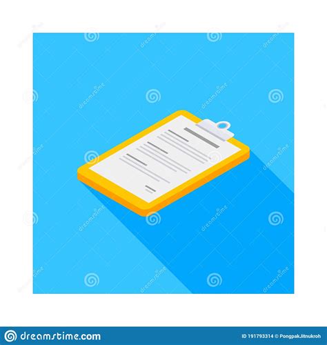 Clipboard Isometric Left View Icon Vector Isometric Stock Vector Illustration Of Background