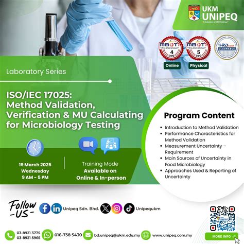 Unipeq Iso Iec 17025 Method Validation Verification And Mucalculating For Microbiological