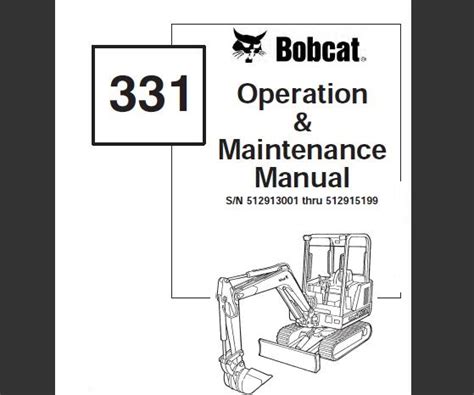 Bobcat Compact Excavator Operation Maintenance Manual Service Repair Manuals PDF