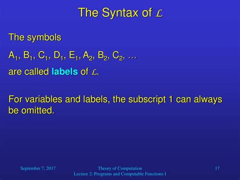 The Programming Language L Ppt Download