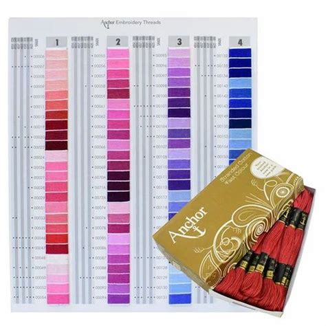 Anchor Cotton Threads To Color Shade at Cotton Crochet Thread सत धग