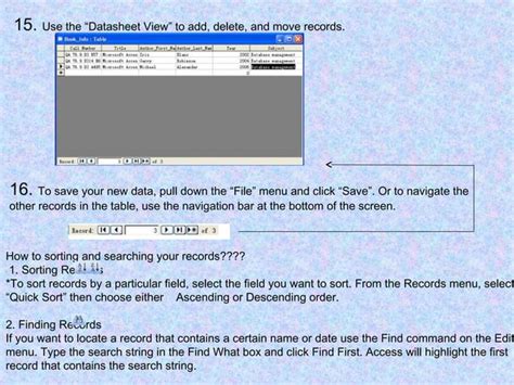 Microsoft Office Access 2003 Tutorial For Beginners Ppt