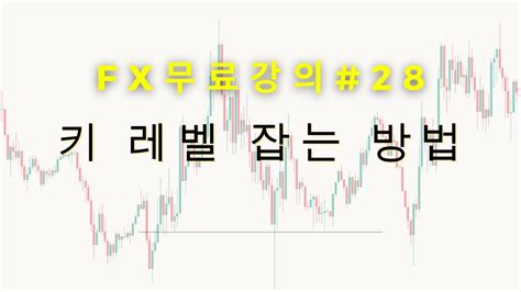 Fx 외환거래 무료 강의 28 키 레벨 잡는 방법 Youtube