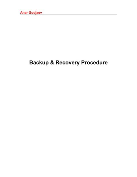 Rman Offline Backup Pdf