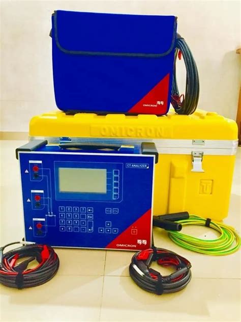 Digital Blue Ct Testing By Ct Analyzer Omicron For Industrial Packaging Type Box At