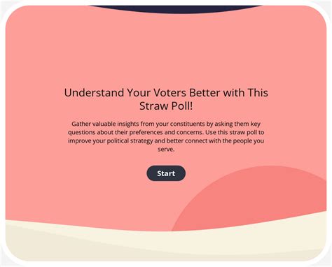 Straw Poll Template Responsly