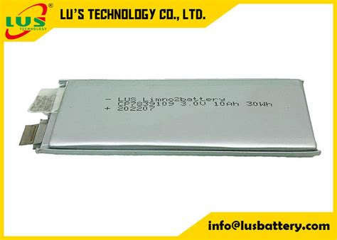 Cp7839109 30v Primary Li Mno2 Battery 10ah 3v Soft Pack Limno2 Battery