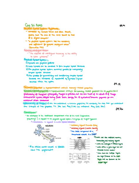 Cog Sci New Cog Sci Notes Pnp Cogscinotes Physicalsymbolsystem
