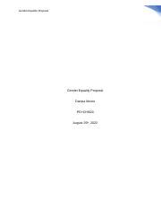 Gender Equality Proposal Docx Gender Equality Proposal Gender Equality Proposal Dianna Moore